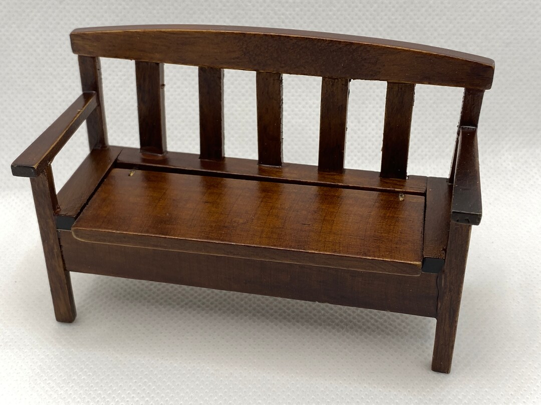 Dollhouse Miniature Bench ~ Garden Bench ~ Greenhouse ~ 1:12 Scale ...