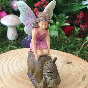 Fairy Fairy Riding Snail Racing Snail Fairy Garden Fairy House ...