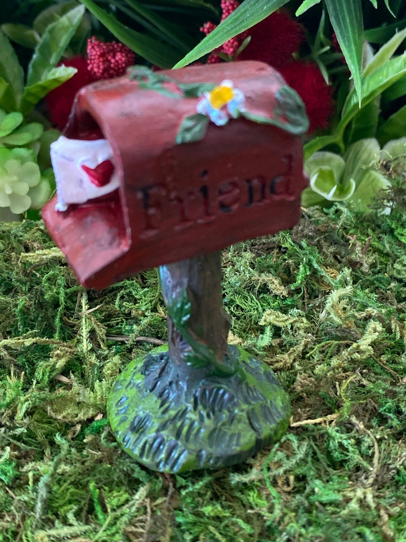Miniature Mailbox Fairy Garden Fairy House Resin | Etsy