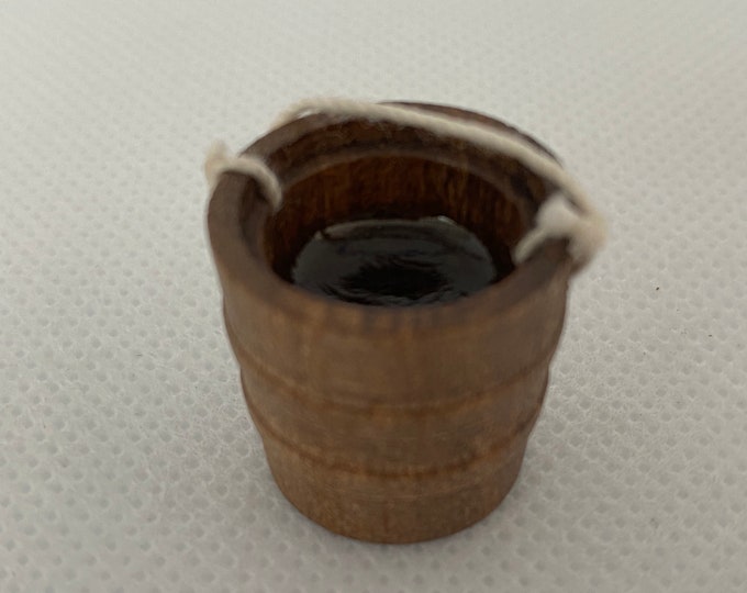 Dollhouse Miniature Bucket ~ Pail ~ Water ~ 1:12 Scale ~ Well ~ Fairy ...