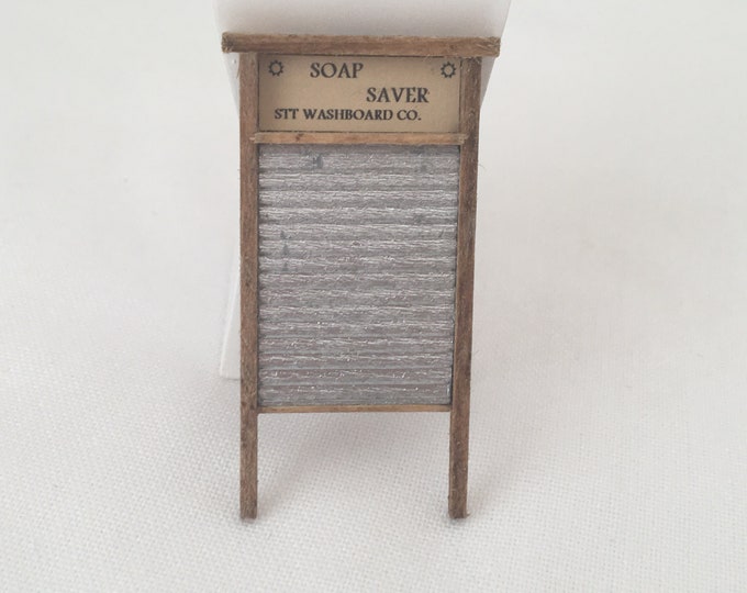 Dollhouse Miniature Wash Board ~ Laundry Tub ~ Miniature Wash Board ...