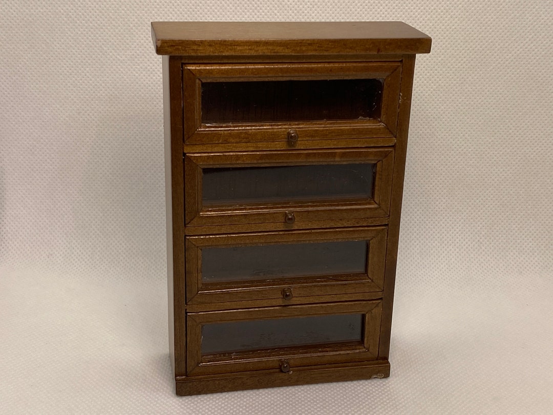 Dollhouse Miniature Bookcase Bookshelf Den Study Office Library 1:12th ...