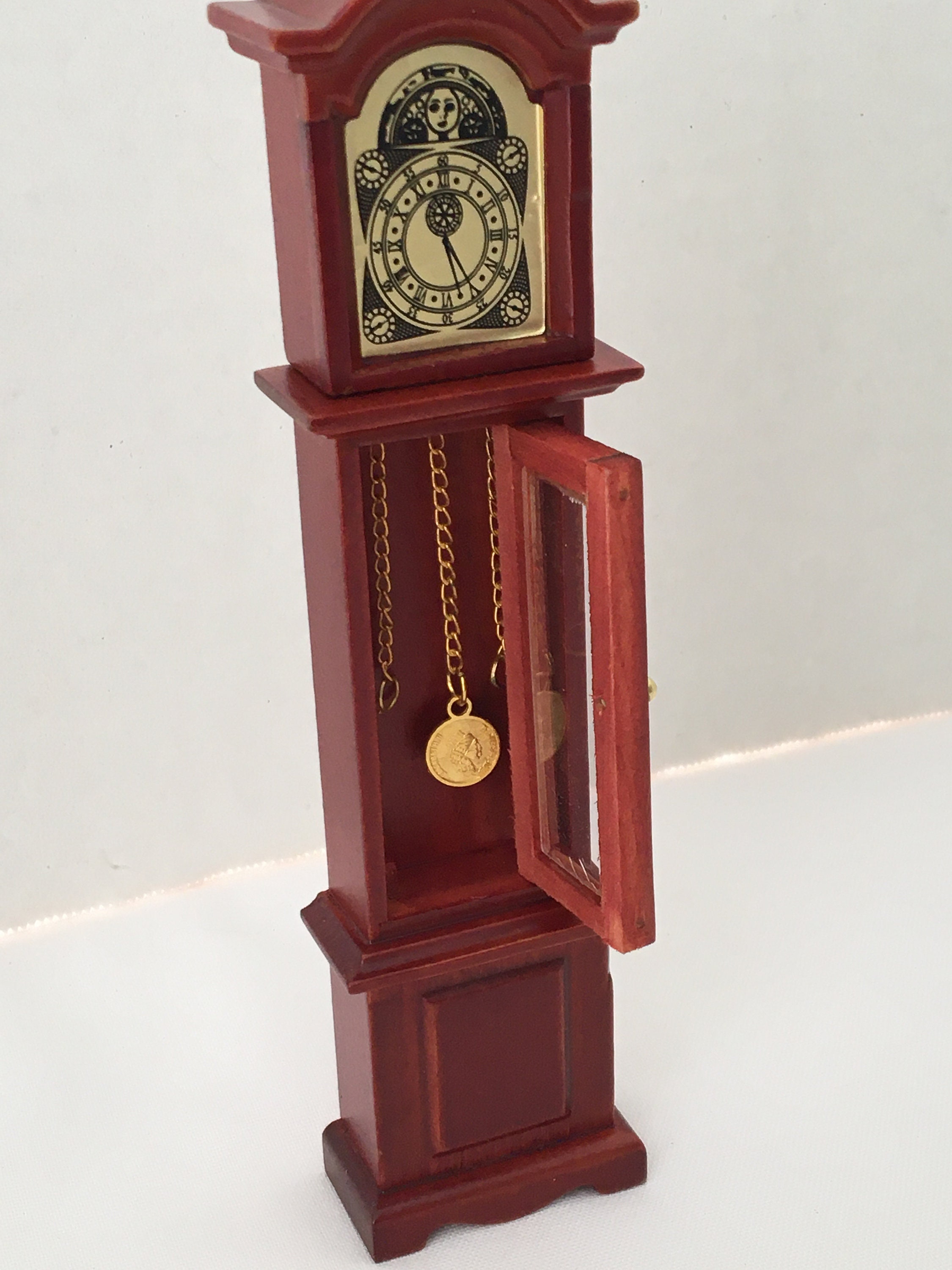 Dollhouse Miniature Grandfather Clock 1:12 Scale Den - Etsy