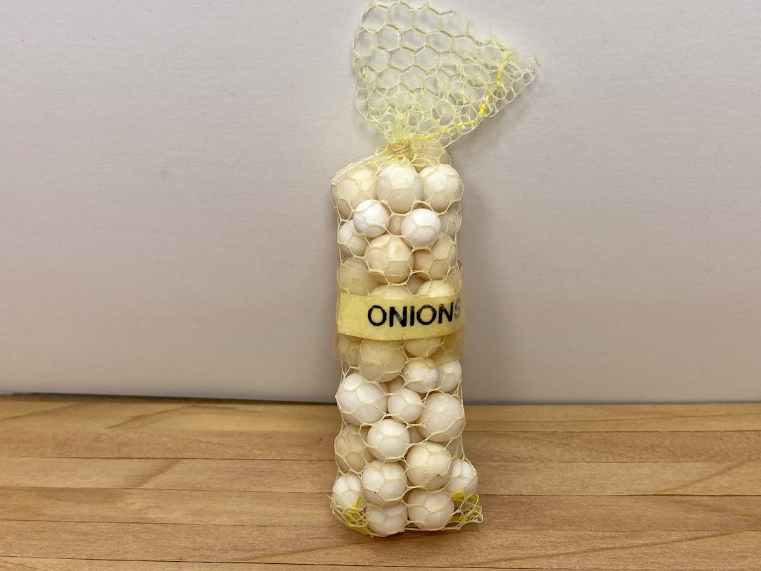 Dollhouse Miniature Onions ~ Sack of Onions ~ Farm Stand ~ Kitchen ...