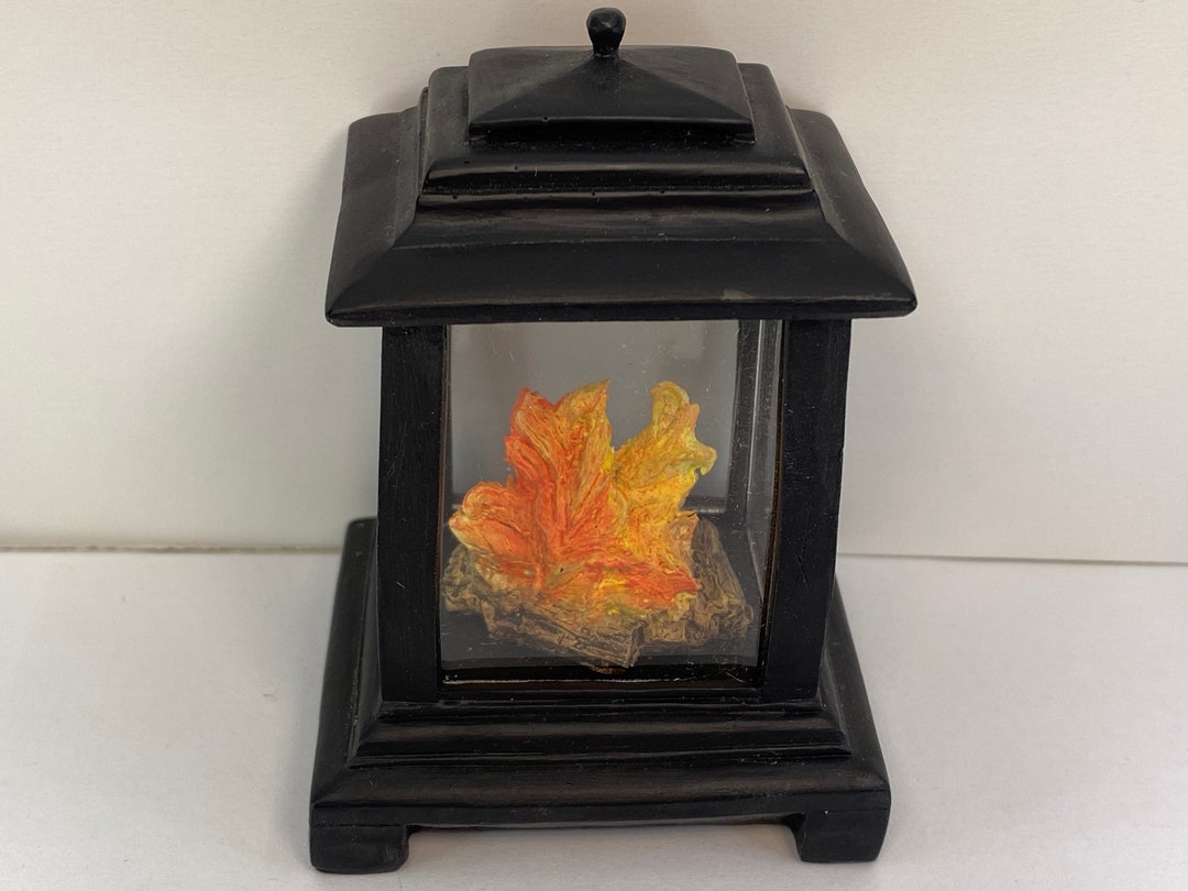 Dollhouse Miniature Fireplace Outdoor Fireplace 1:12th Scale Dollhouse ...