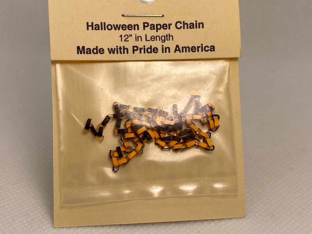 Dollhouse Miniature Paper Chain Fall Decorations Halloween Decorations ...