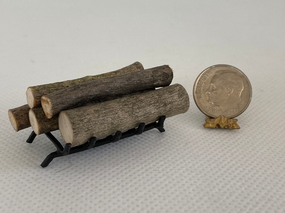 Dollhouse Miniature Log Holder Log Stand Log Grate | Etsy