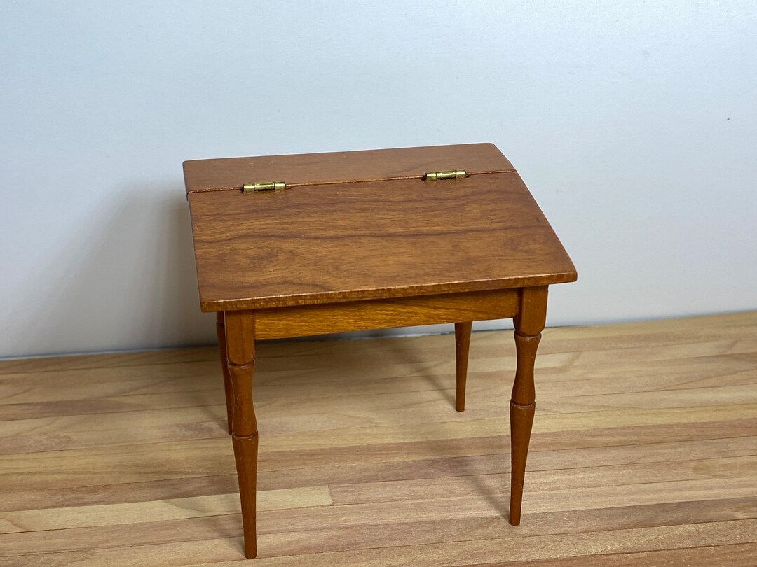 Dollhouse Miniature Writing Table ~ Artisan ~ Don Cnossen ~ Den ~ Desk ...