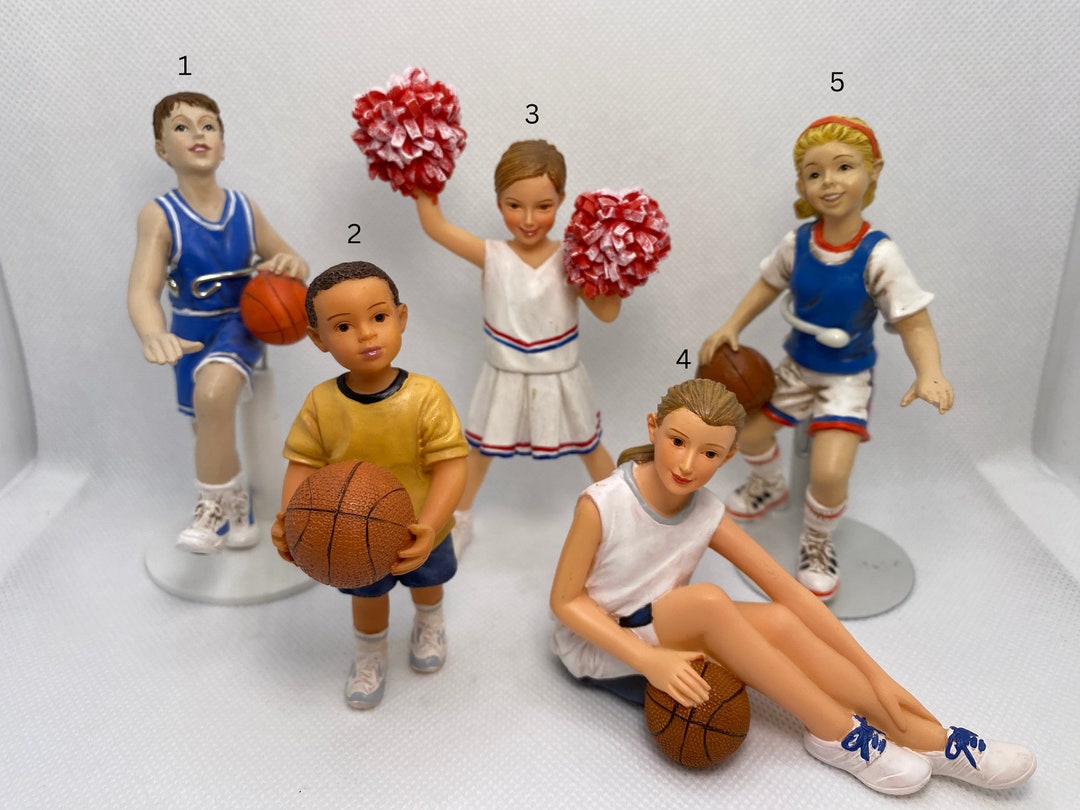 Dollhouse Miniature Modern Sports Dolls Kids Boy Girl Basketball ...