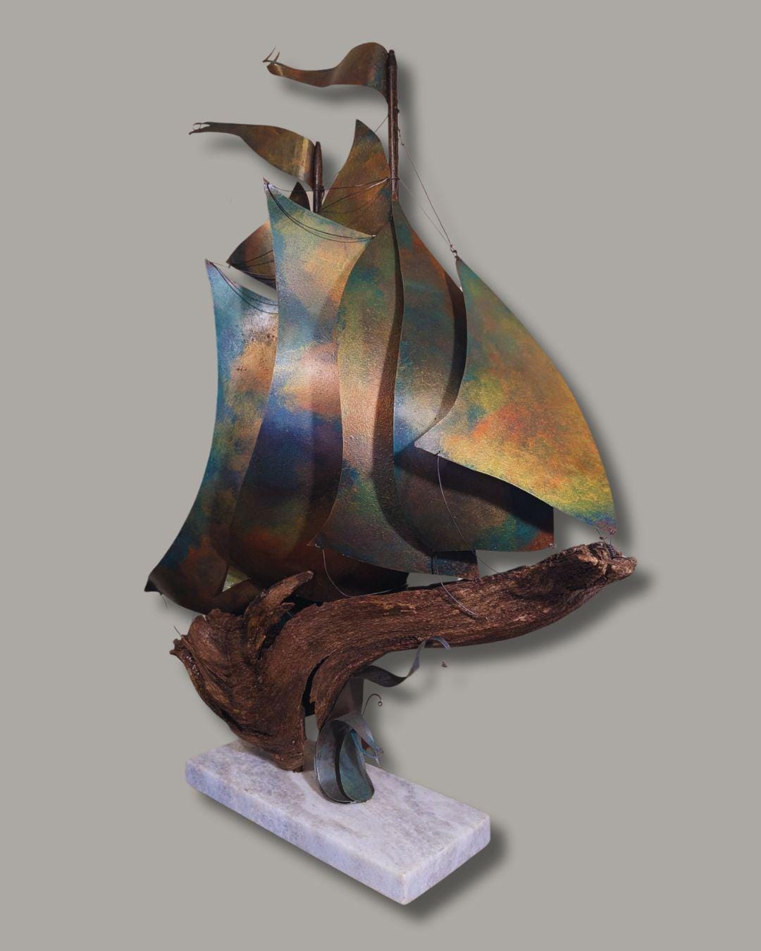 Commodore of the Seas– Driftwood Sailboat | Handmade Coastal Decor ...