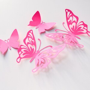 19 Paper Butterfly Wall Decoration, 3d Wall Decals Butterflies - Etsy