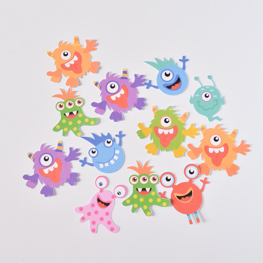 Monster Stickers, Monster Decor, Monster Planner Stickers, Scrapbook ...