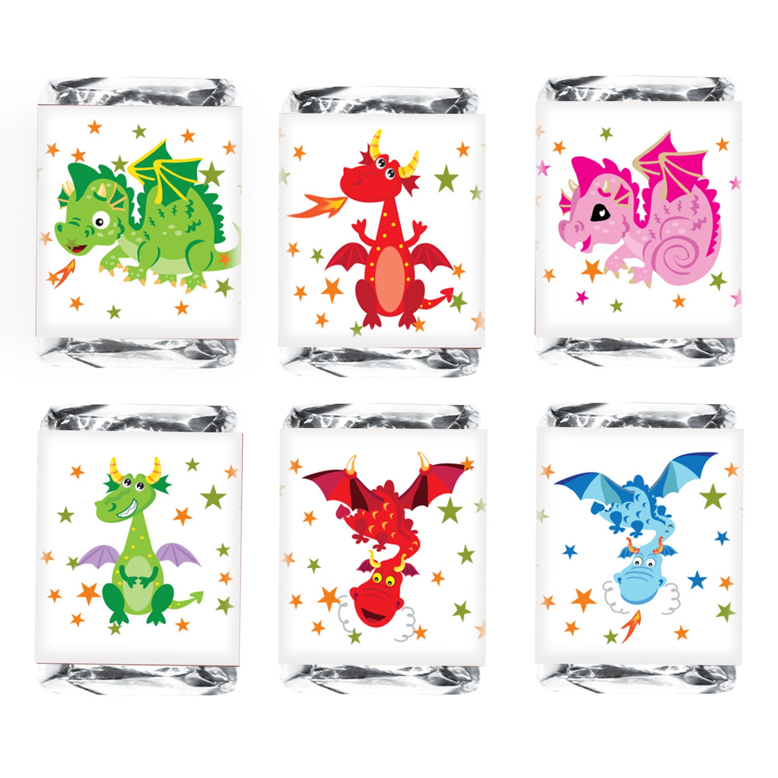 Dragon Labels Wrappers for Hershey® Mini Candy Bar Baby Shower - Etsy