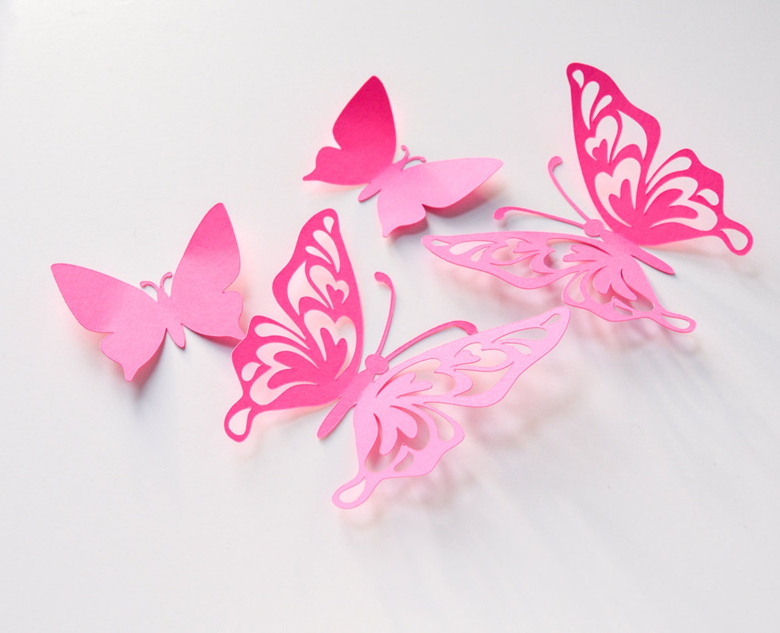 19 Décoration de mur de papillon de papier, 3d papillons de ...