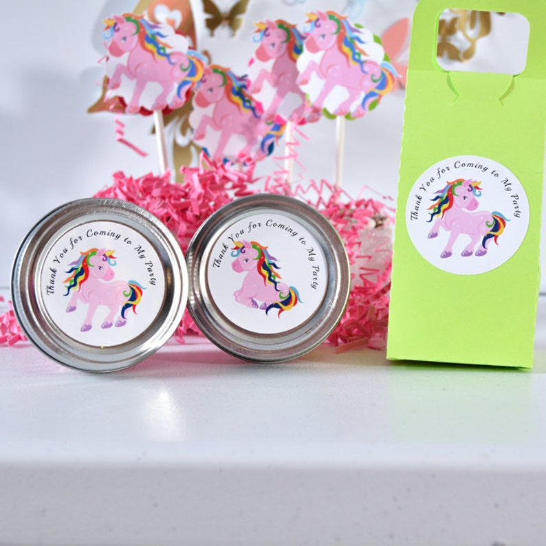 60 Unicorn Labels Unicorn Stickers Unicorn Party Labels | Etsy