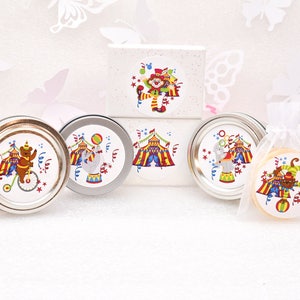 Circus Favor Labels, Circus Birthday Stickers, Circus Party Labels - Etsy