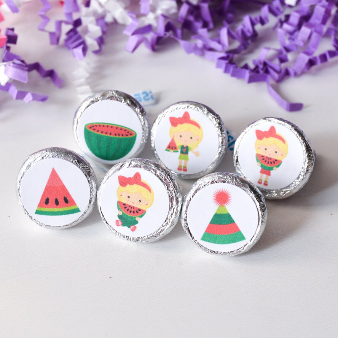 324 Watermelon Party Favor Labels Watermelon Birthday | Etsy