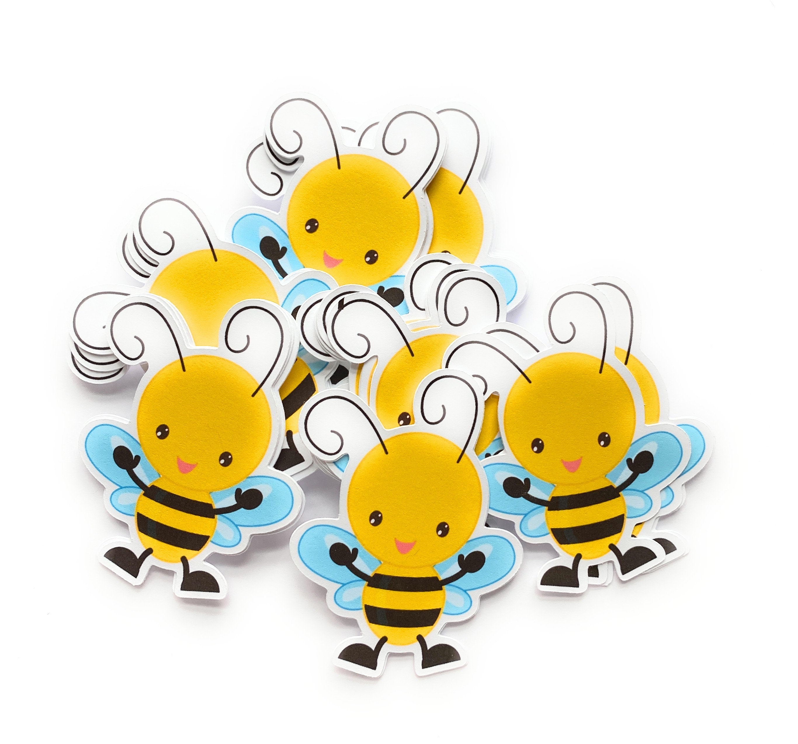 Boy Bee Cutouts Blue Wings Little Bee Baby Shower Birthday | Etsy