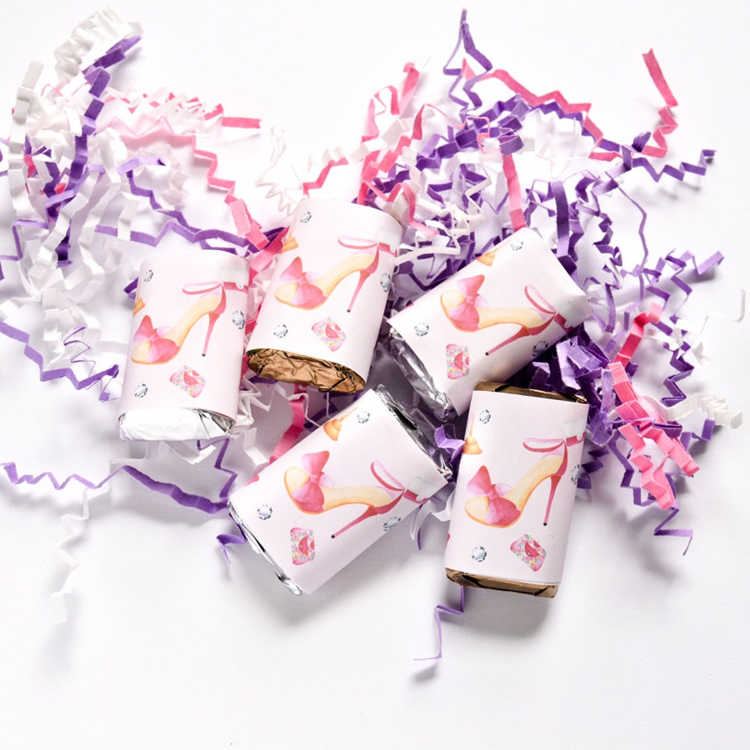 54 Pink Fashion Candy Wrappers for Hershey®miniatures, Pink Fashion ...