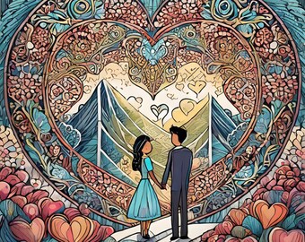 Valentine's Mandala Coloring Book Instant Download PDF for All Ages ...