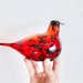Oiva Toikka Iittala Ruby Glass Bird – Finnish Art, Vintage Blown Glass ...