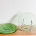 Vintage Green Depression Glass Plates (set of 4) – Small Glass Plates ...