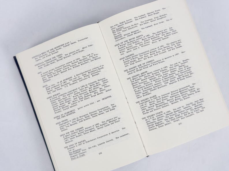 1967 Actor Guide to the Talkies Book | Gift for Actor, Thespian ...