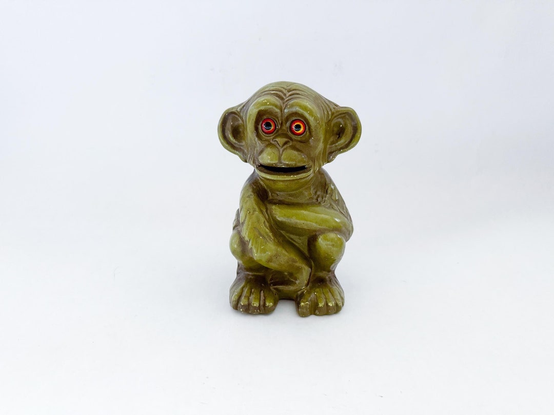 Rare Vintage Haeger Green Monkey Bank – Piggy Bank, Kids Room - Etsy