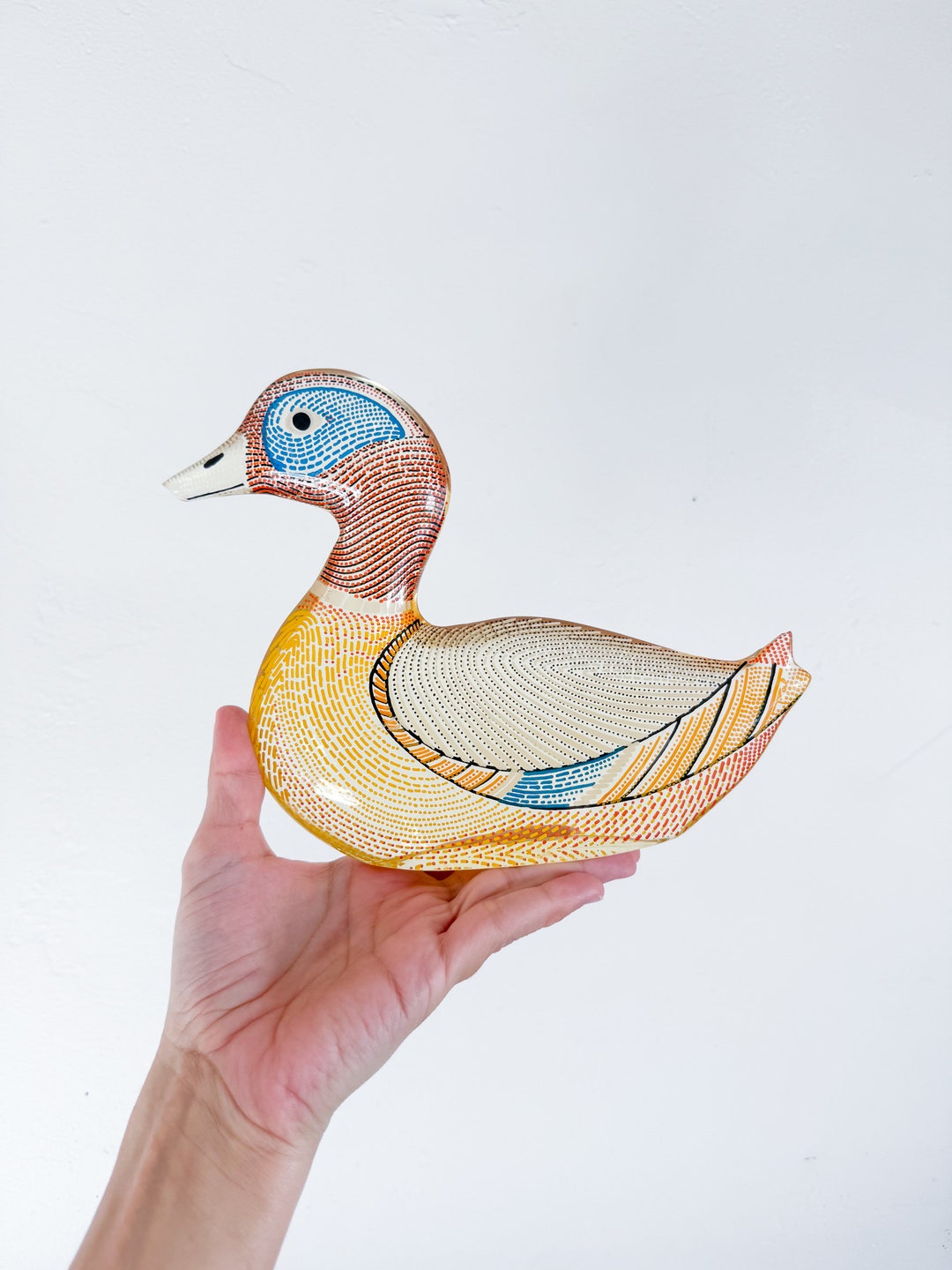 Mid Century Abraham Palatnik Lucite Duck Figurine Brazilian Art ...