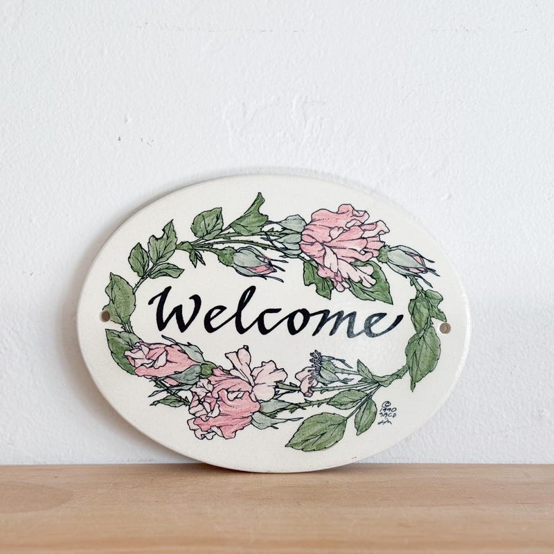 Welcome Plaque - Etsy