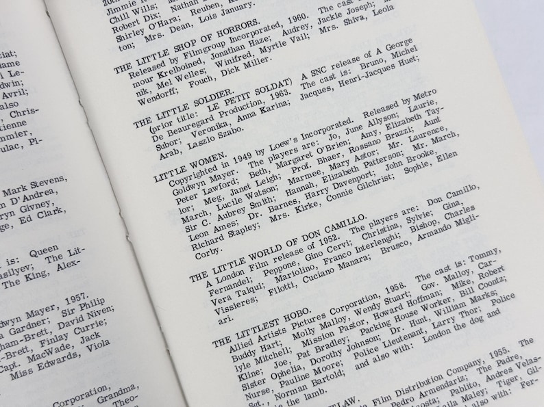 1967 Actor Guide to the Talkies Book | Gift for Actor, Thespian ...
