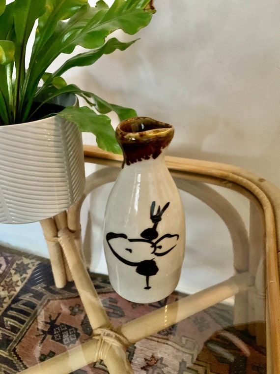 Vintage Small Japanese Sake Pitcher Ceramic Mini Sake | Etsy