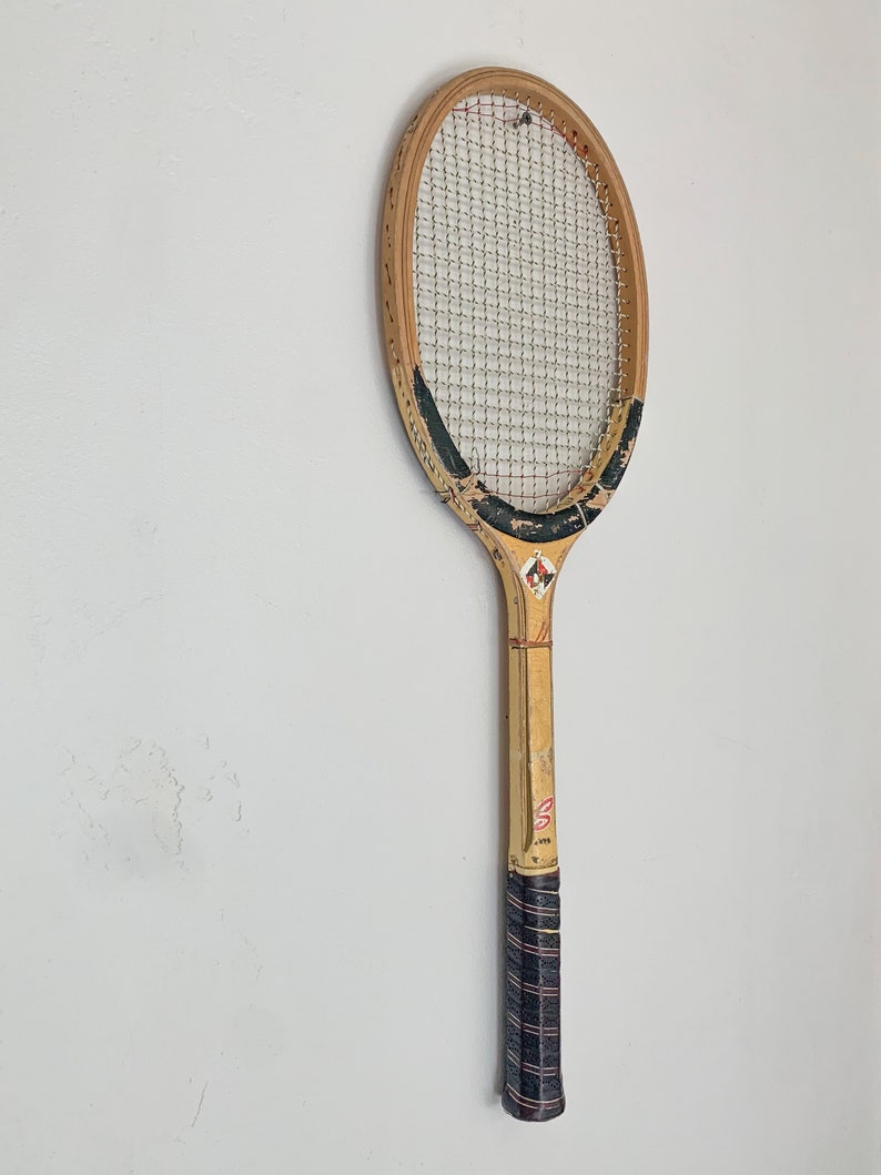 Vintage Sportcraft Wooden Tennis Racket Vintage Sports - Etsy