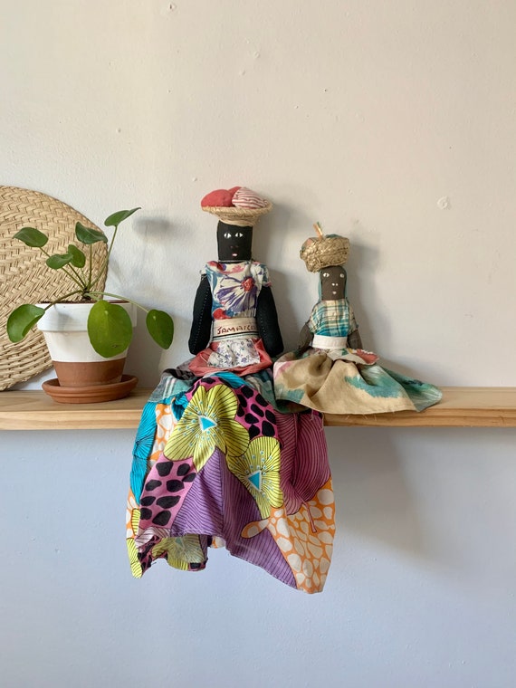 Vintage Jamaican Cloth Doll Rag Doll Handmade Cloth Doll | Etsy