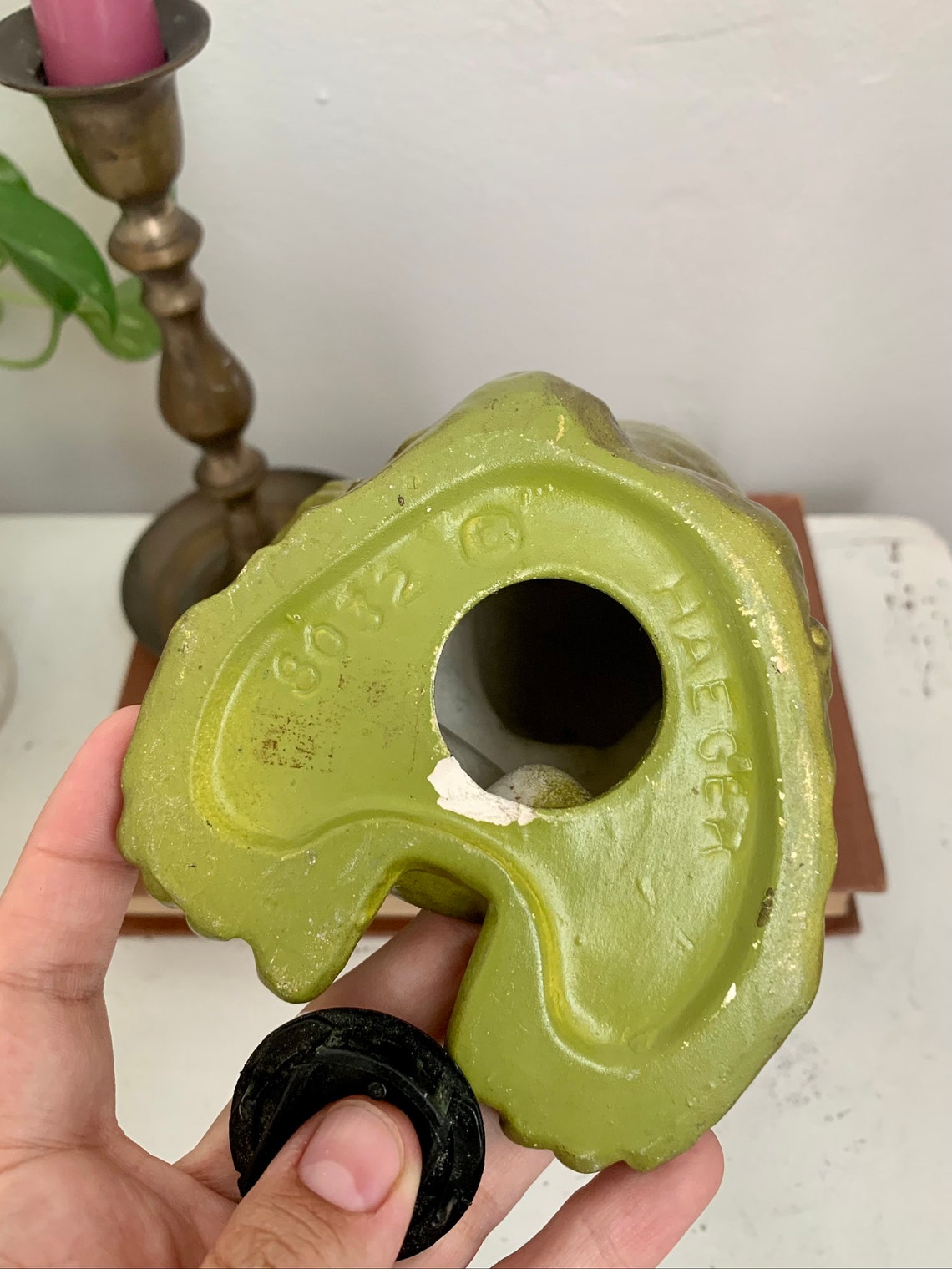 Rare Vintage Haeger Green Monkey Bank Piggy Bank Kids Room - Etsy