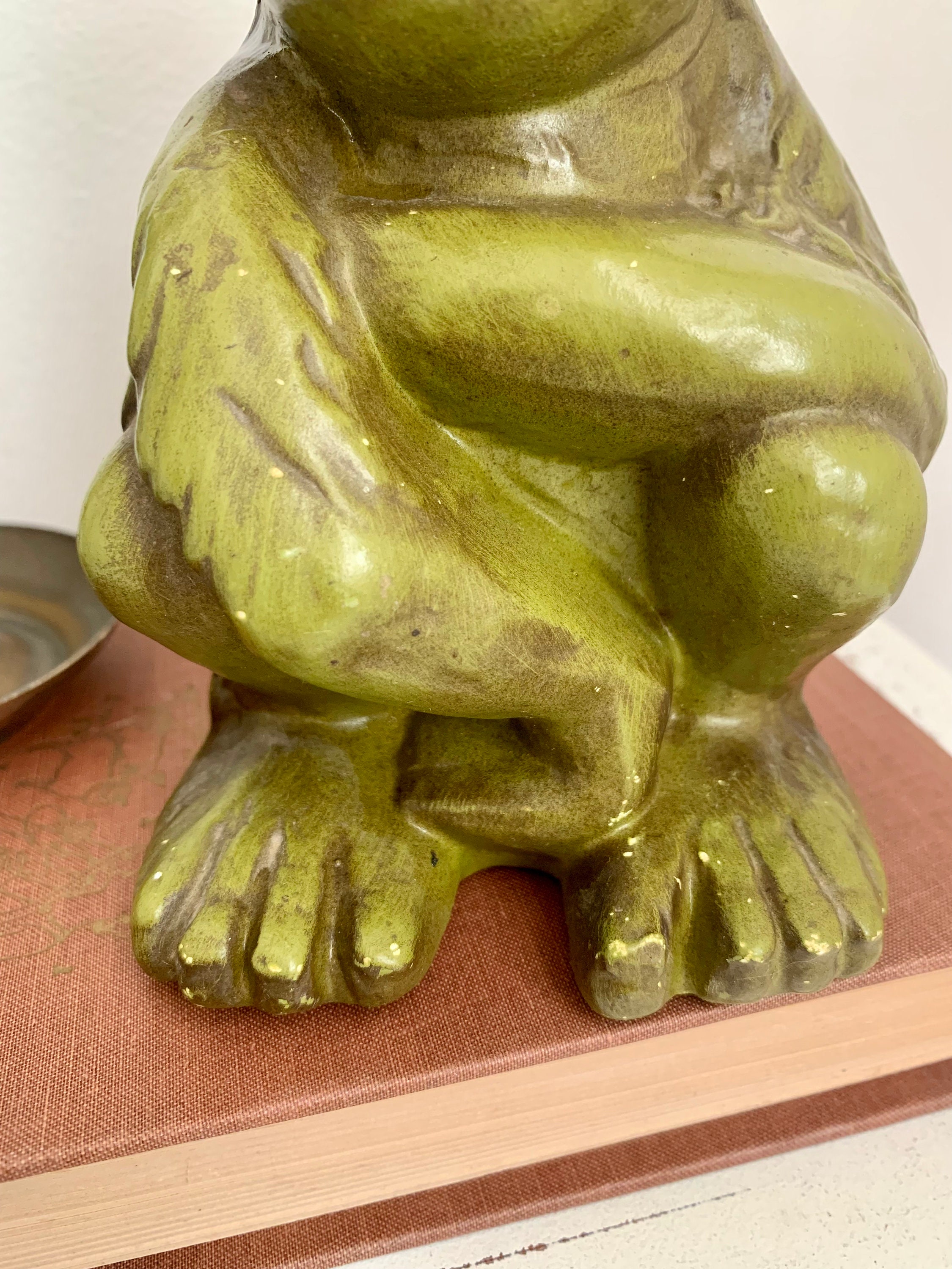 Rare Vintage Haeger Green Monkey Bank Piggy Bank Kids Room - Etsy