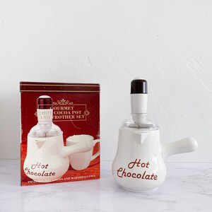 Vintage Hot Chocolate Set – Hot Cocoa Pot and Frother Set, Retro ...