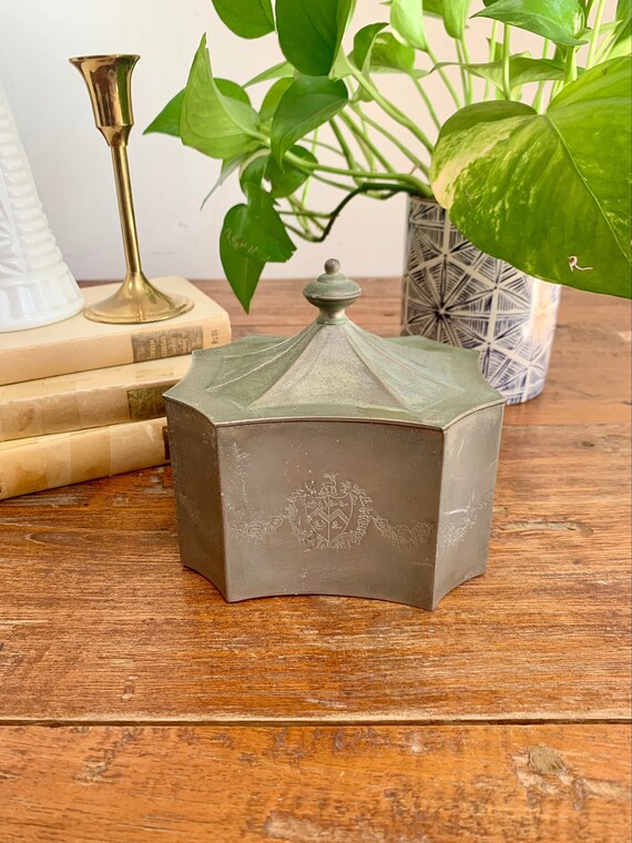 Vintage metal box victorian - Gem