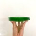 Vintage Green Depression Glass Plates set of 4 Small Glass - Etsy