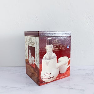 Vintage Hot Chocolate Set – Hot Cocoa Pot and Frother Set, Retro ...