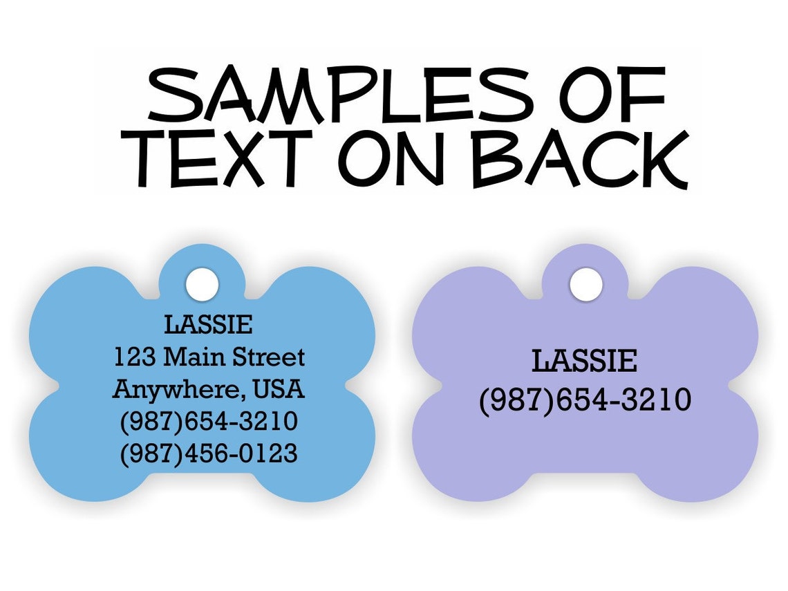 I'm Lost Dog Tag Double-sided Pet ID Badge Choose Your - Etsy