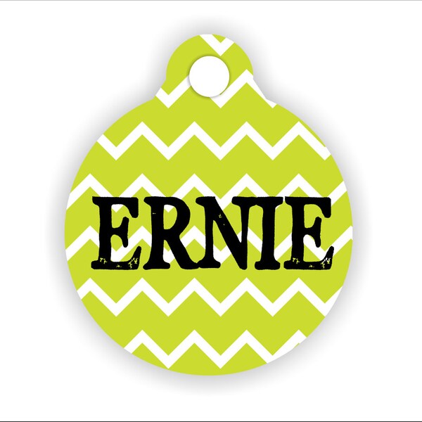 Chevron Dog Tag - Etsy