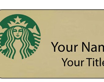 Starbucks Name Tag Personalized - Etsy