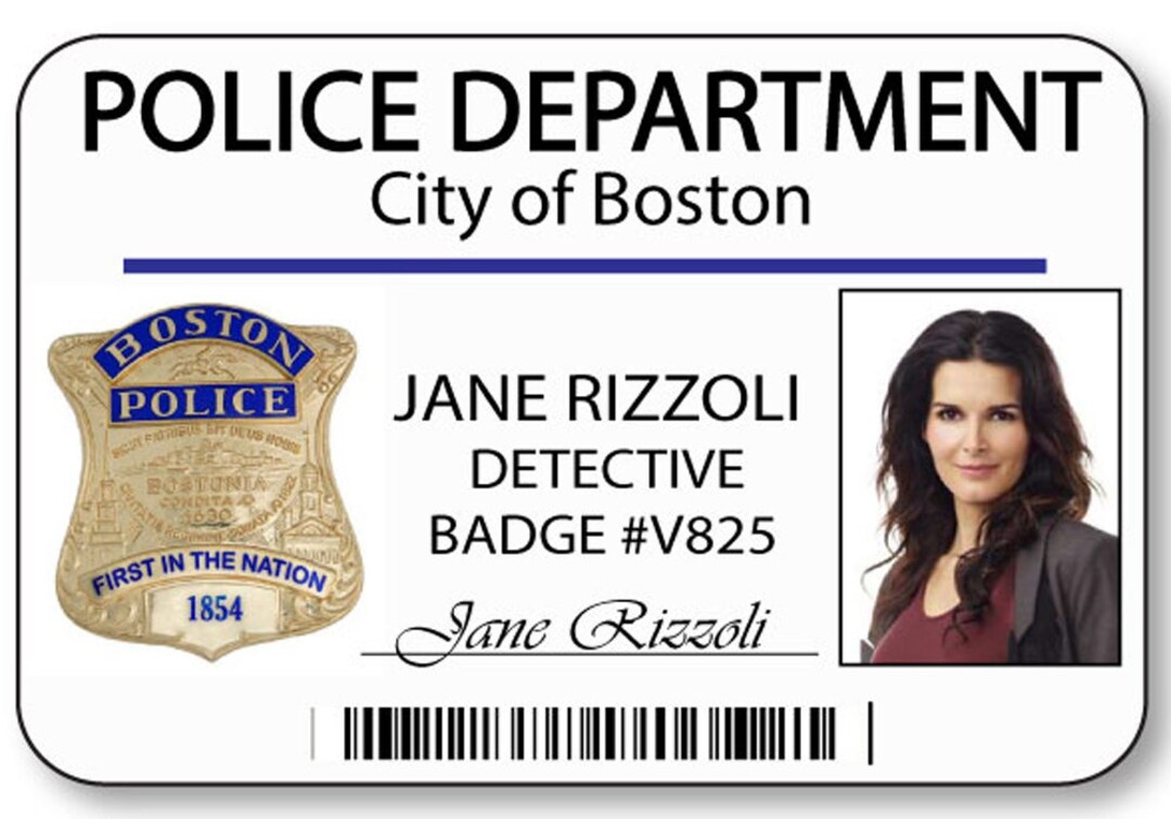 JANE RIZZOLI From Rizzoli & ISLES Name Badge With Magnet - Etsy