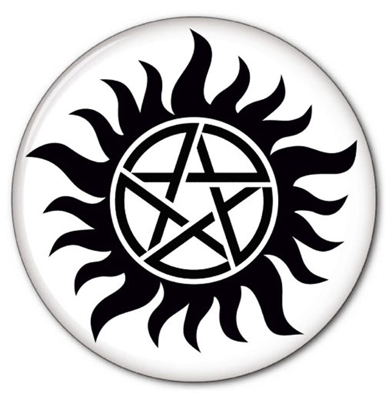 SAM Winchester SUPERNATURAL Name Badge W/ Pinback & Bonus Anti - Etsy