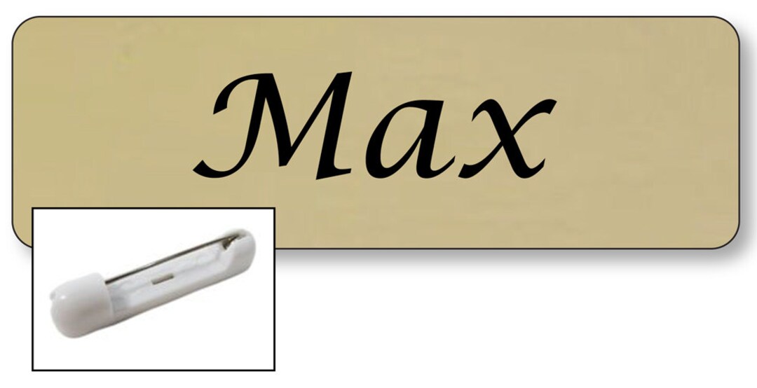 1 MAX From TWO BROKE Girls Halloween Costume Name Badge Tag - Etsy