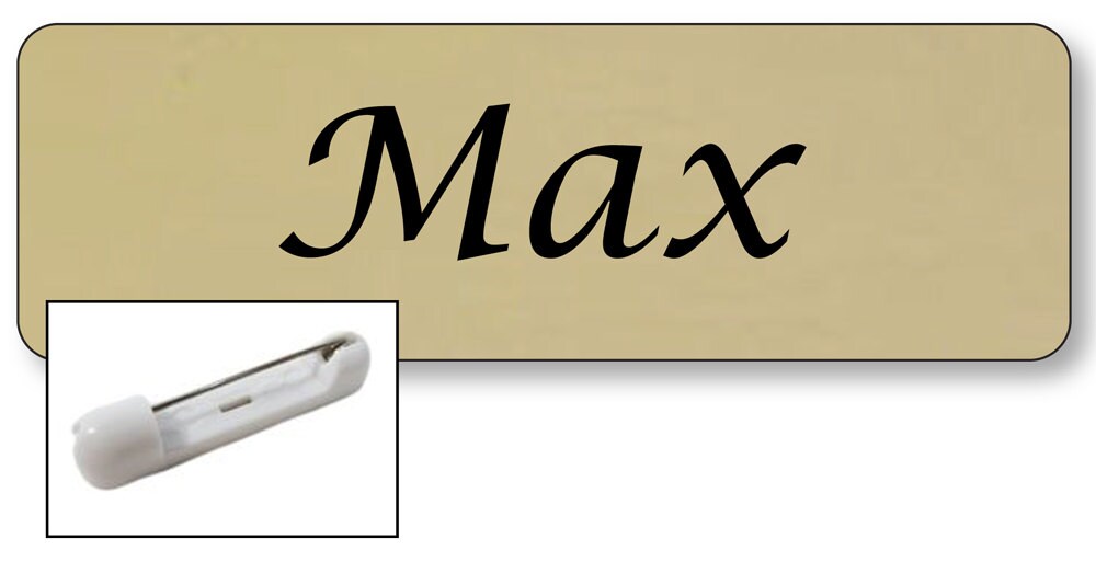 1 MAX From TWO BROKE Girls Halloween Costume Name Badge Tag - Etsy