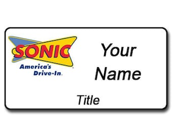 Sonic Name Tag - Etsy