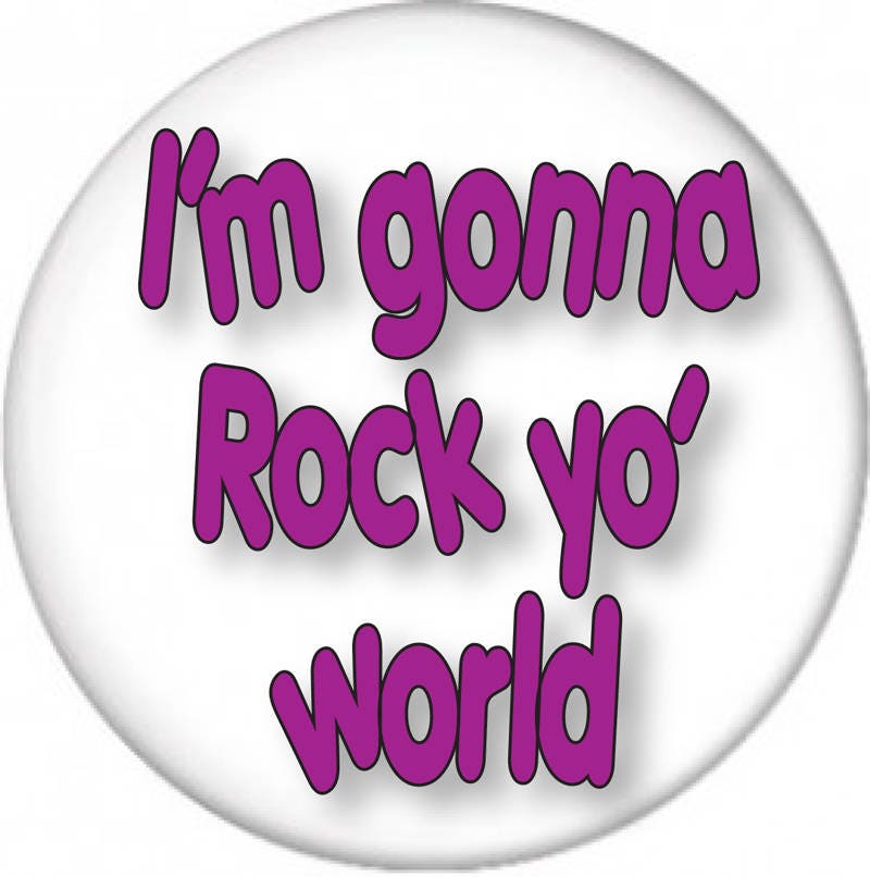 2 pc Voy a Rock Yo World y estoy Ret Ta Go de WANDA en In | Etsy