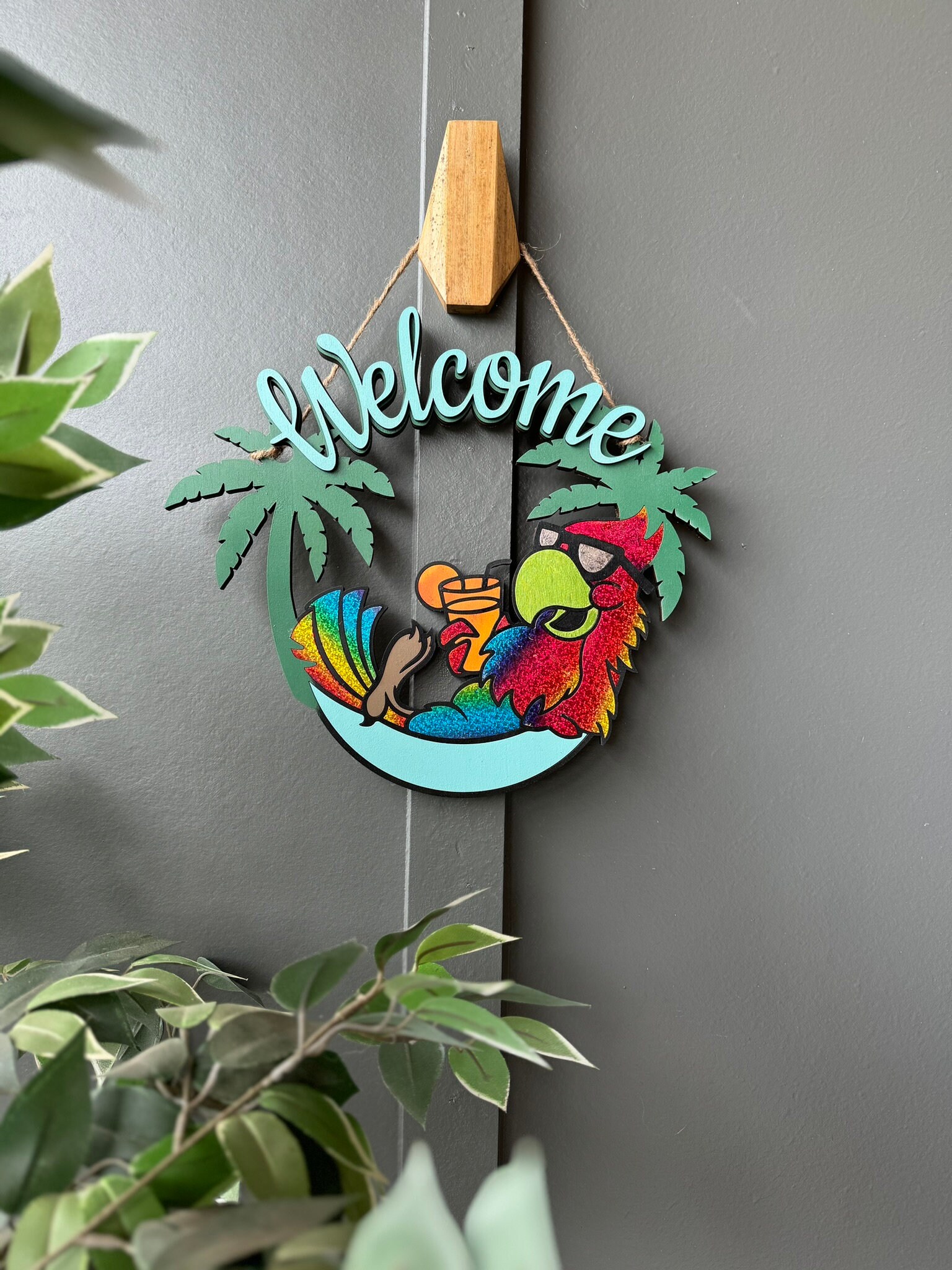 Parrot Sign Summer Patio Margaritaville Sign Parrot Welcome Summer Sign ...